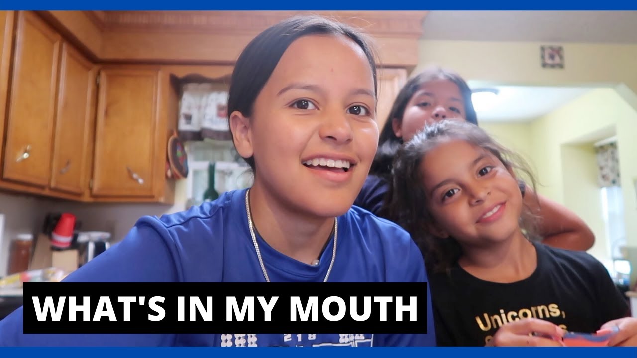 What's in my MOUTH challenge !!! - YouTube