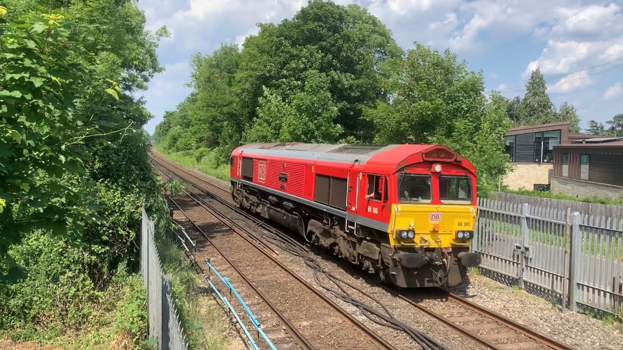 Class 66 | 66100 'Armistice 100 1918-2018' | DB Cargo UK | Light Engine - YouTube