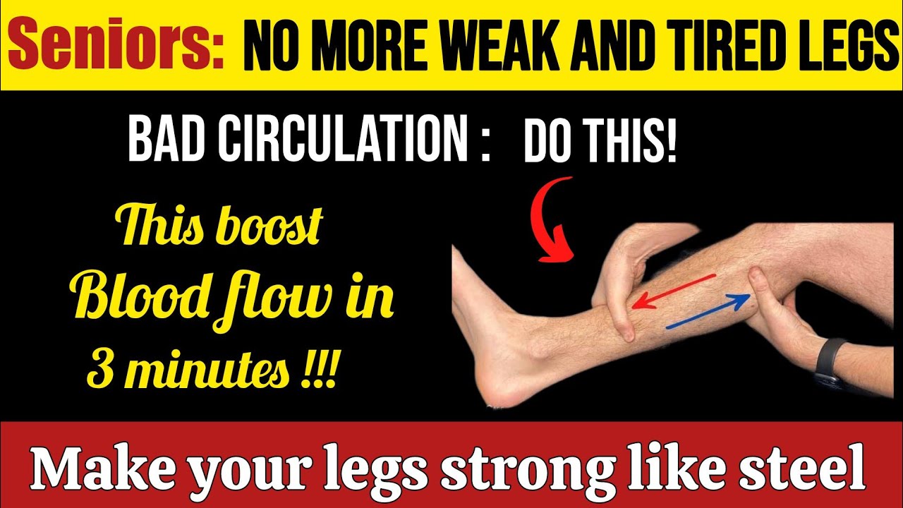 The only 3 exercises you need to improve blood circulation | Make legs ...