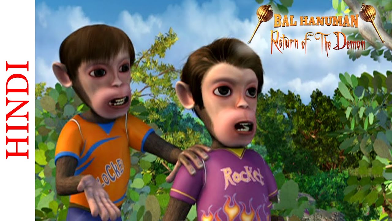 Bal Hanuman - Angry Monkey - Kids Cartoon Action Scene - YouTube