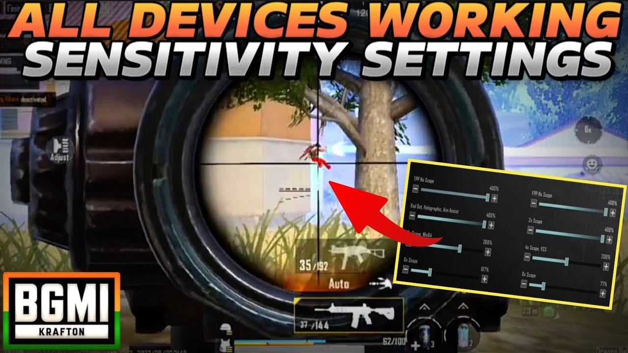 Bgmi best sensitivity settings for both close and long range code today ...