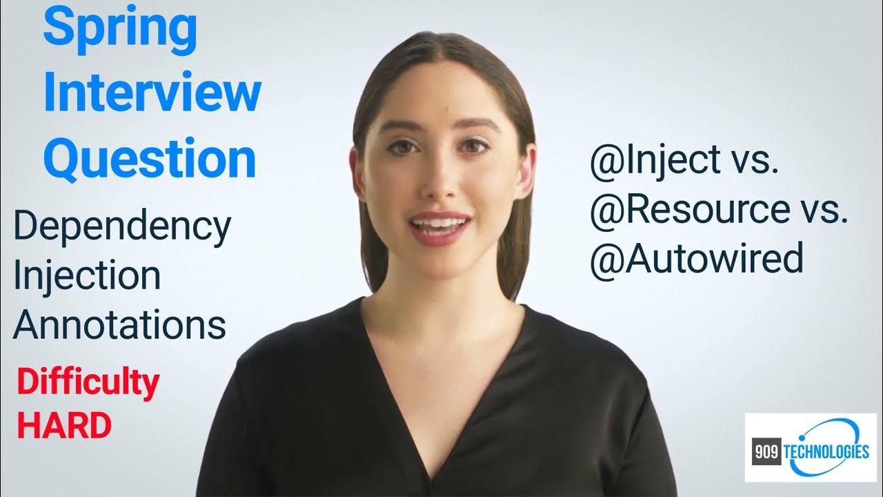 Java Spring Interview Question - Dependency Injection Annotations - YouTube