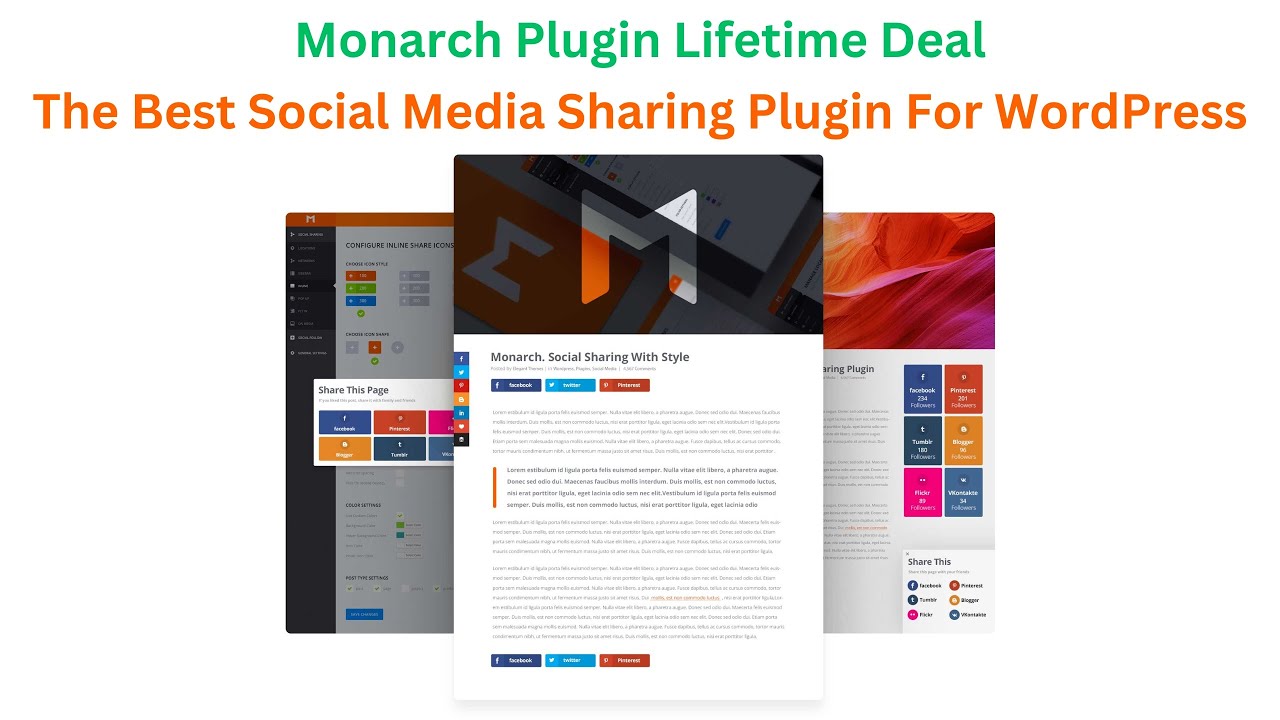 Monarch Plugin Lifetime Deal - The Best Social Media Sharing Plugin For ...