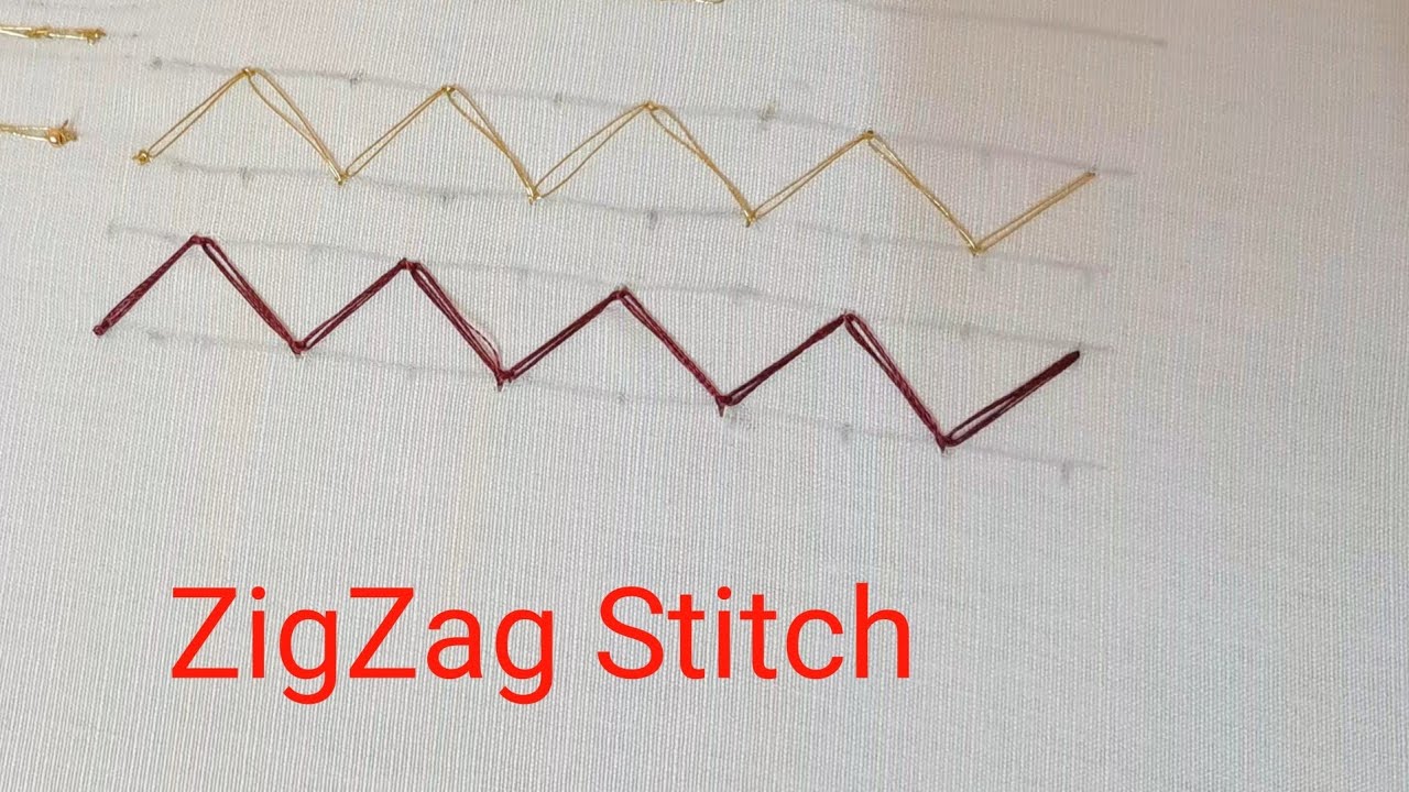 Aari Work Basic Class - 3 Zig Zag Stitch In Marathi - YouTube