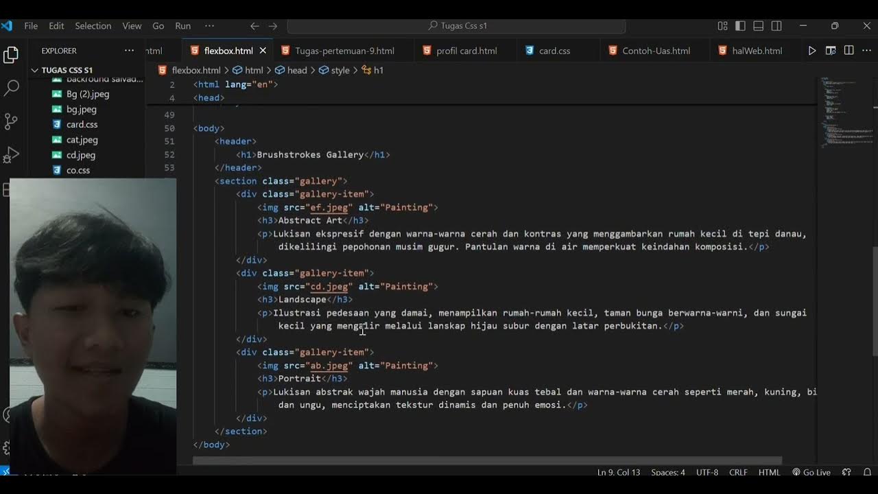 tugas css flexbox - YouTube