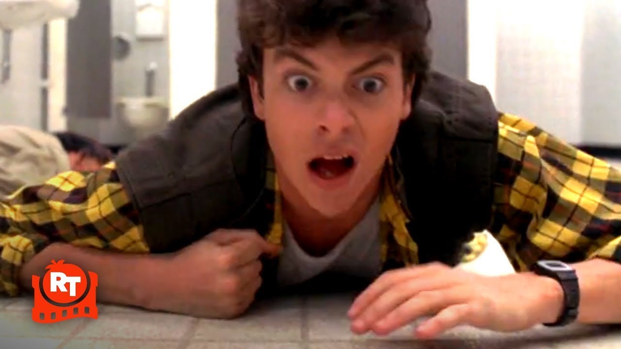 Night of the Creeps (1986) - Bathroom Slug Attack Campy Scene ...