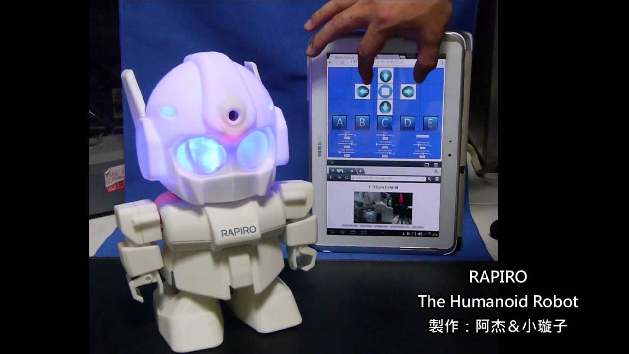 RAPIRO - The Humanoid Robot for your Raspberry Pi 3D列印‧人形機器人-手機或平板搖控 ...