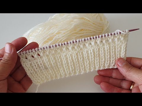 Kolay ikişiş örgü modeli 💕 Yazlık yelek modeli 💕 bebek yeleği #tejido #örgü