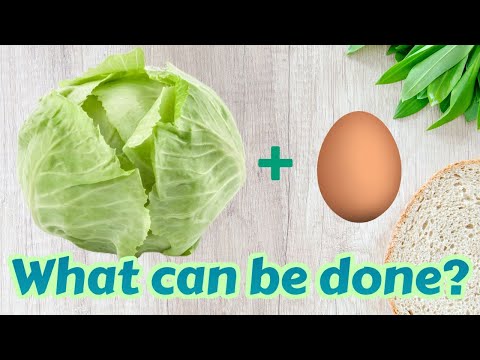 Healthy Breakfast  🥦🥚Cabbage and Eggs  Simple, Quick And Delicious Cabbage Recipe