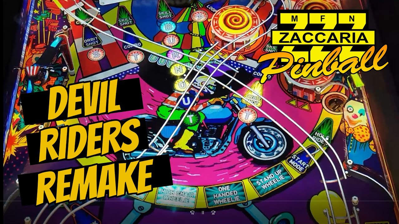 Devil Riders Pinball Showcase on AT Games Legends Pinball - YouTube