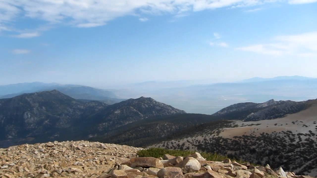 Freel Peak summit 360 degrees at California Sierra Nevadas near Lake ...