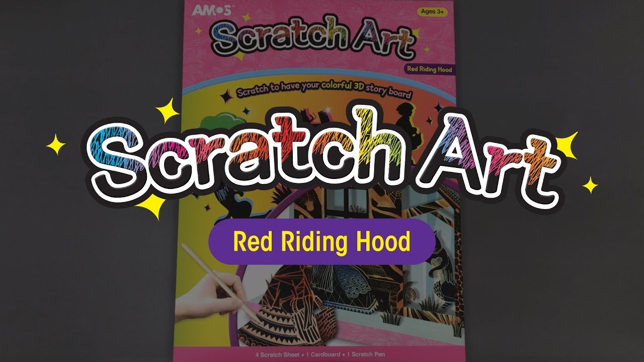 SCRATCH ART | RED RIDING HOOD | SA4-RH - YouTube