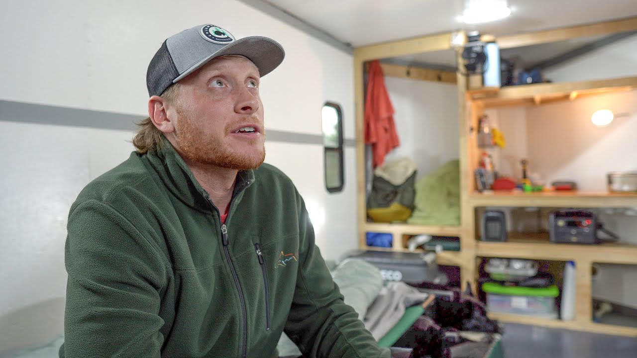 Living In An Enclosed Trailer.. | LIFE Update - YouTube