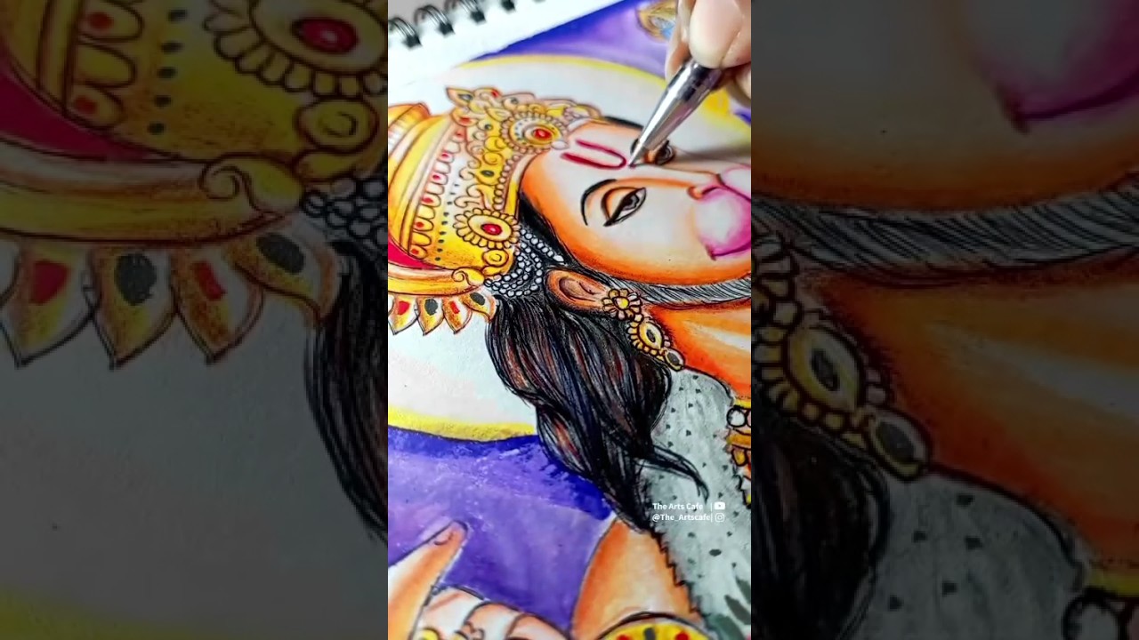 Bajrangi Hanuman drawing and painting 🖌️🎨 - YouTube