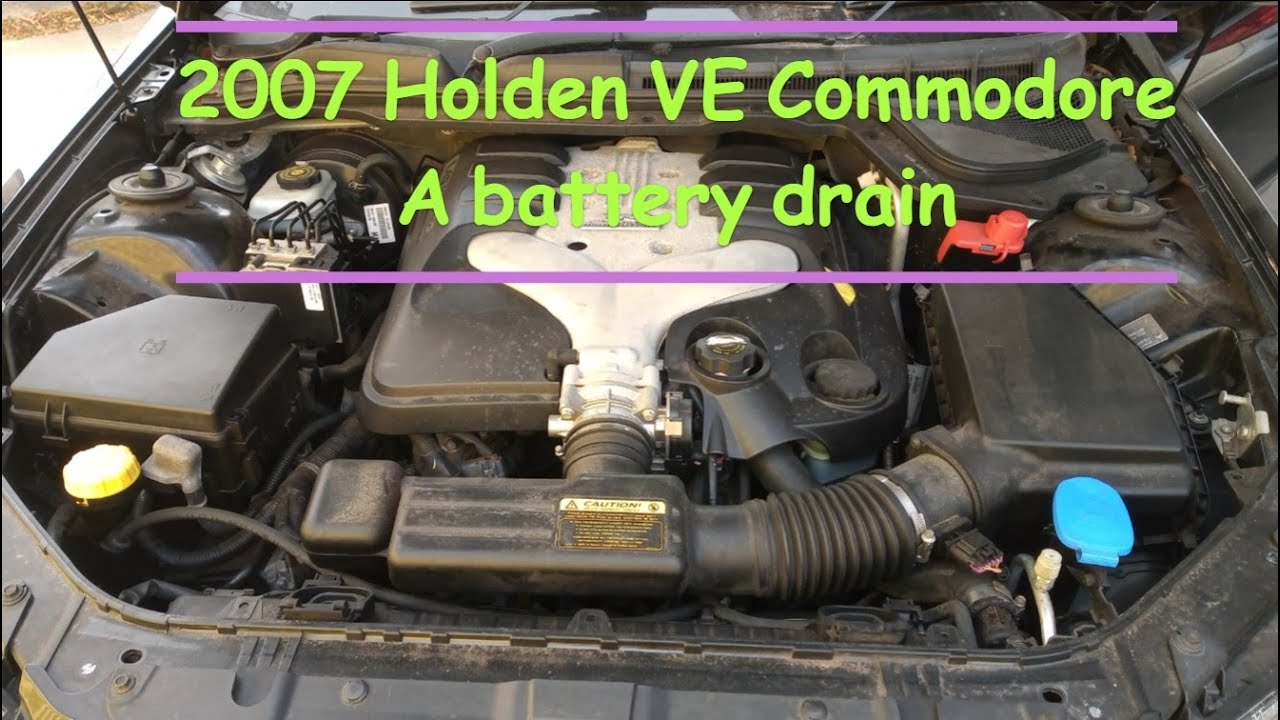 2007 Holden VE Commodore - A battery drain - YouTube