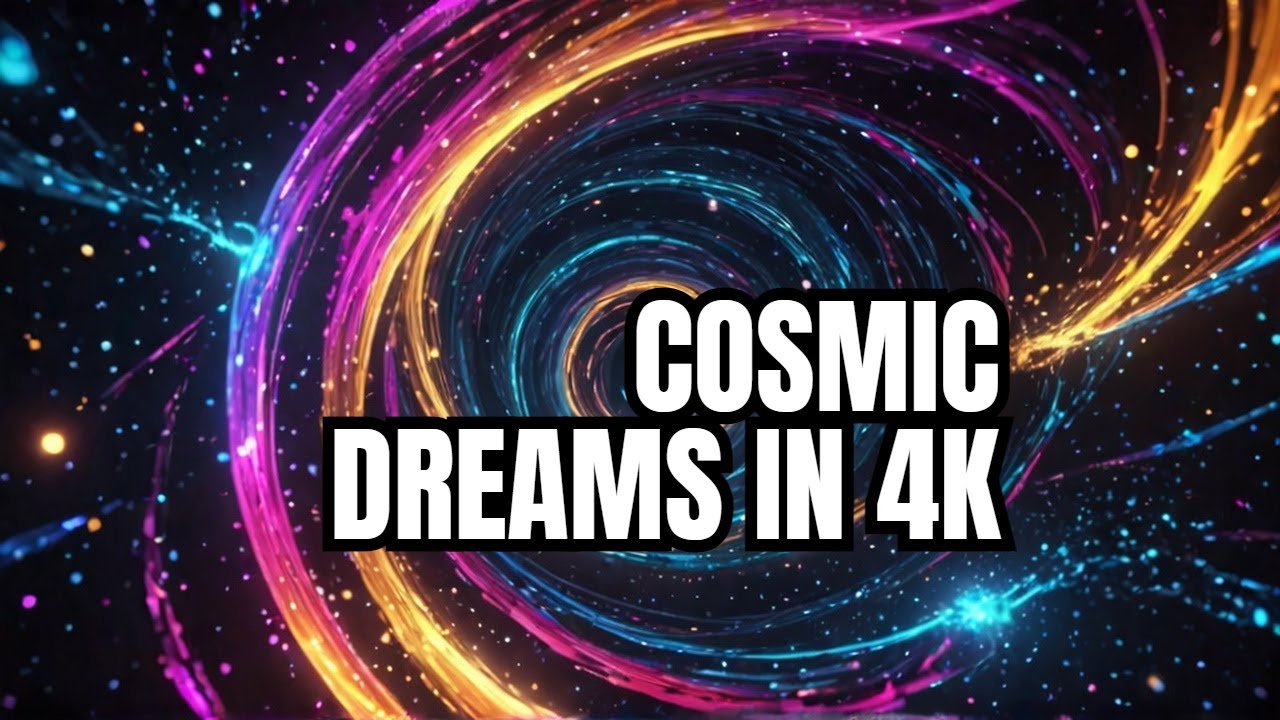 Captivating Cosmic Dreams in Stunning 4K Tunnel Abstract Background ...