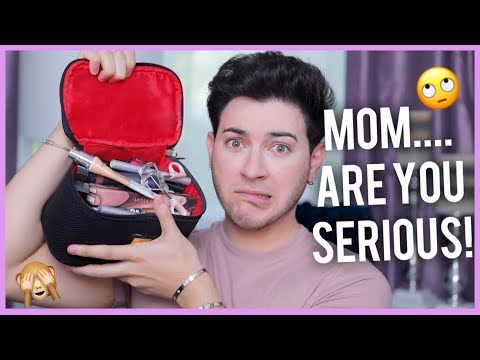 FULL FACE USING ONLY MY MOMS MAKEUP!