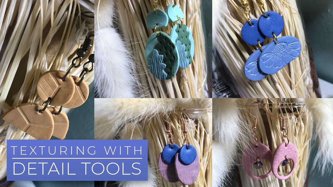 Polymer Clay Tutorial 33: 5 Ways to Add Texture to Polymer Clay - YouTube