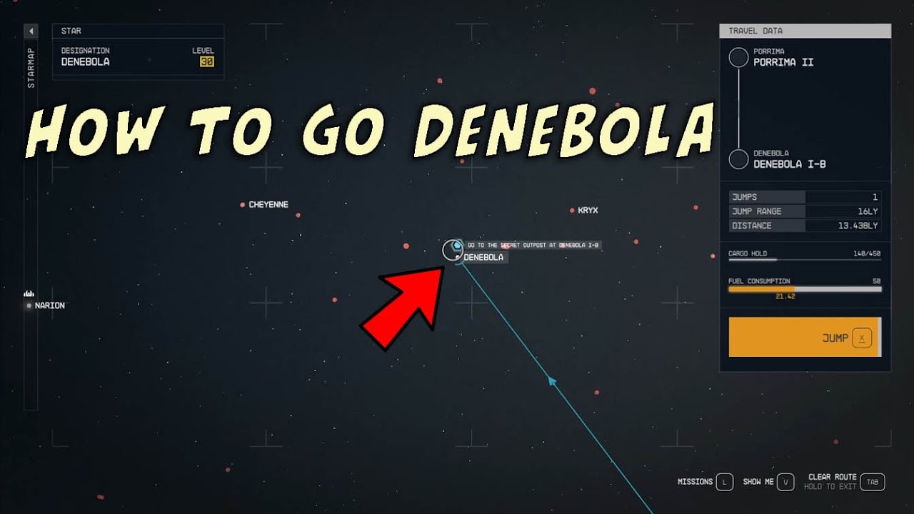 How to go DENEBOLA - Go to the secret outpost at DENEBOLA I-B ...