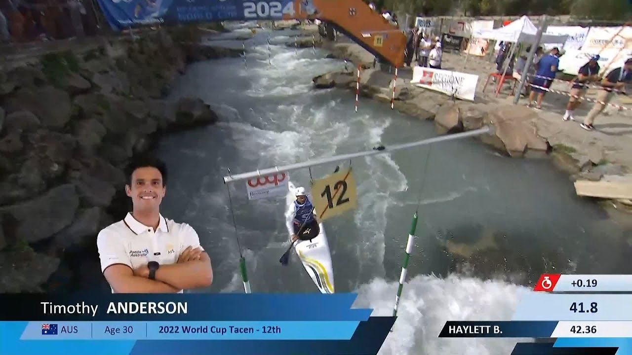 Timothy Anderson / Kayak Semi-Final / 2024 ICF Canoe Slalom World Cup ...