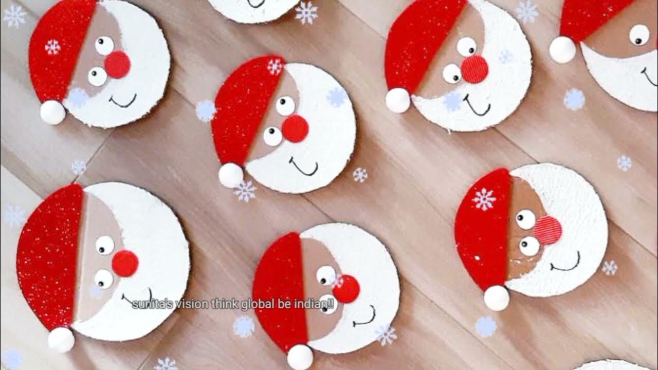 Santa Claus Face | Diy Papercraft Tutorial | Christmas Ideas | How to ...