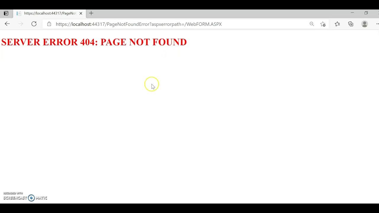 ASP NET Web Config CUSTOM ERRORS PROGRAM - YouTube
