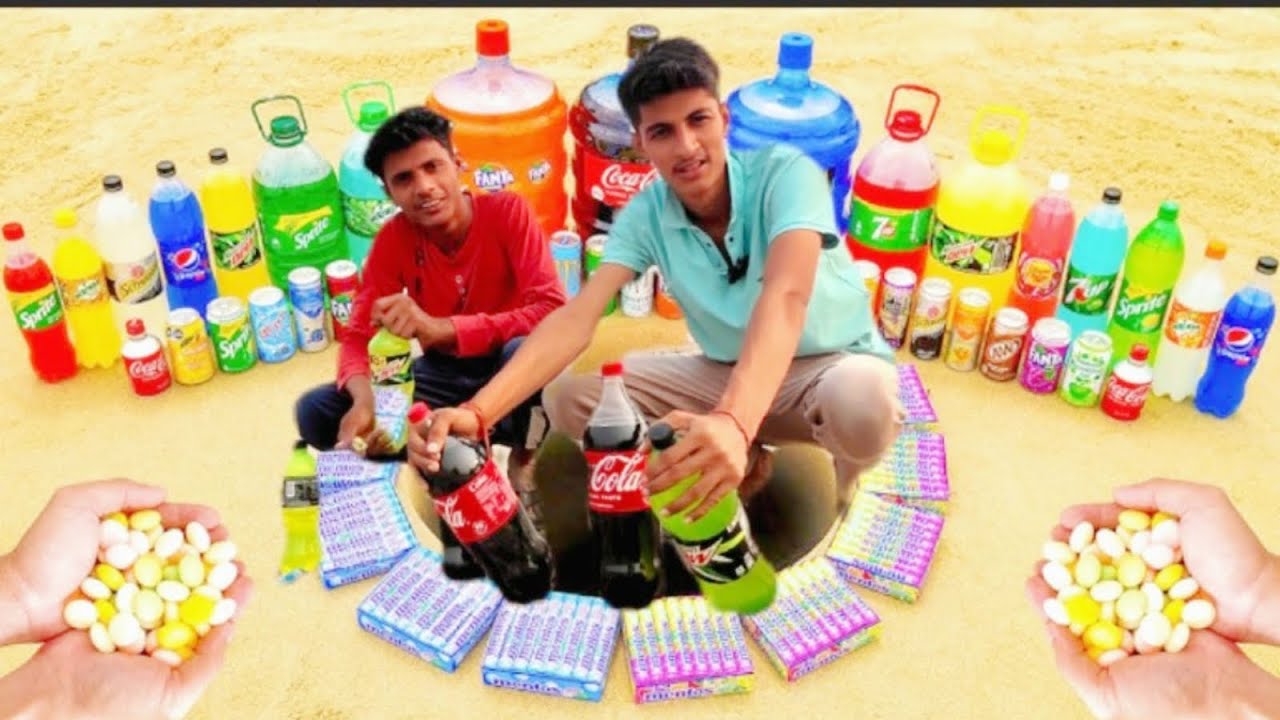 Cold Drink experiment with mentos | crazy experiment |shivam antil ...