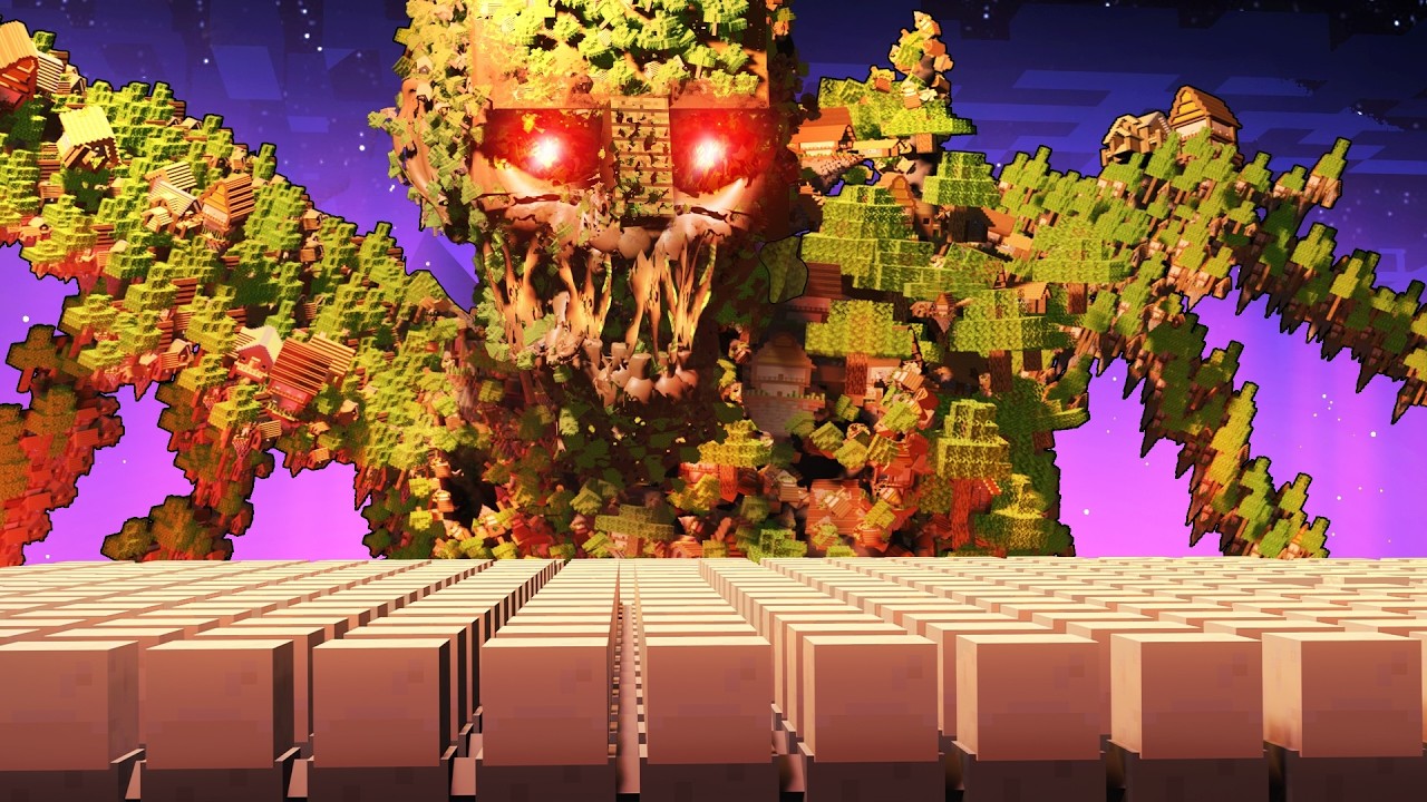 Living Village VS 10,000 Villagers - YouTube