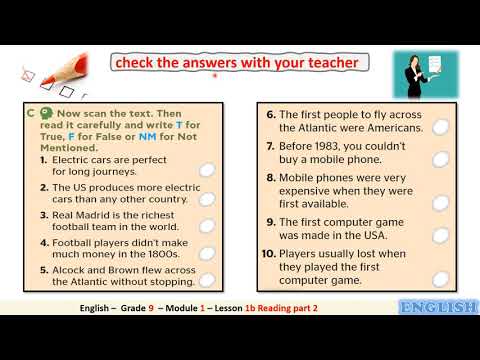 Grade 9 Module 1 Reading 1b part 2 - YouTube