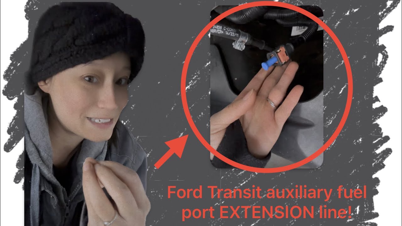 Accessing ford transit 2023 auxiliary fuel port extension line for ...