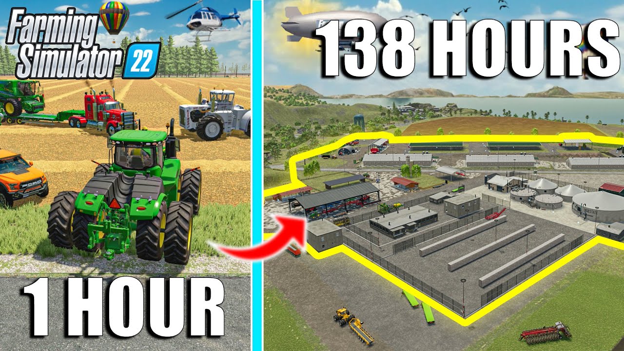 I SPENT 138 HOURS Becoming a 💵 MILLIONAIRE in FS22 ($10 MILLION MEGA ...