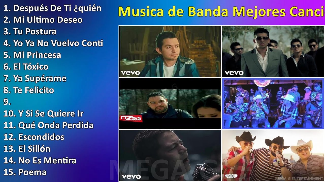 Musica de Banda - Mejores Canciones de Banda ~ Grandes Éxitos ...