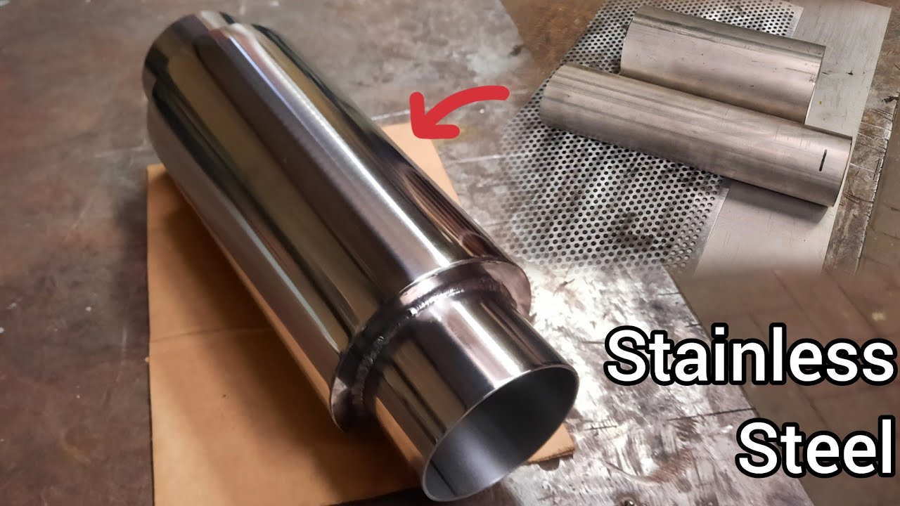 DIY 3 Inch Exhaust Muffler - YouTube