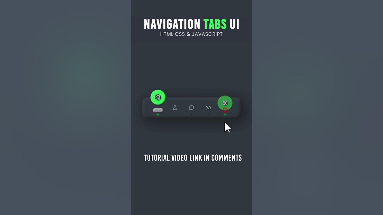 Navigation Tabs Menu Design Using Html Css And Javascript Shorts Youtube 9346