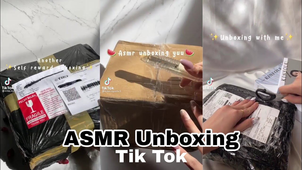 ASMR Unboxing Skincare dll |Tik Tok| - YouTube