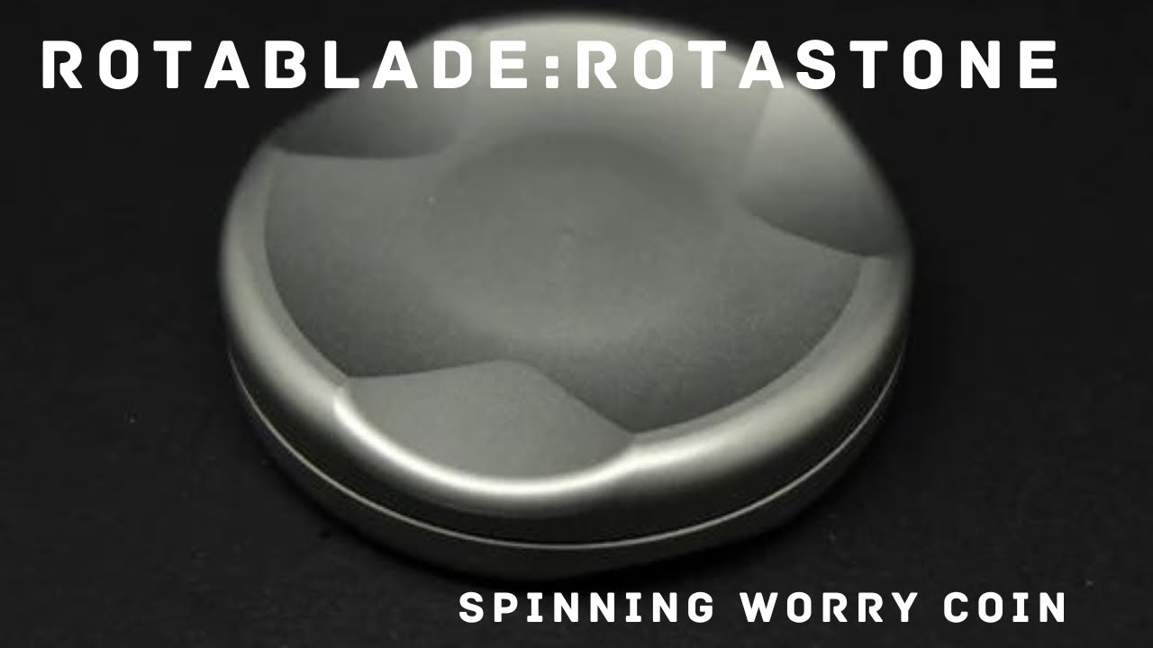 Rotablade:ROTASTONE-The SPINNING Worry Coin 😵‍💫 - YouTube