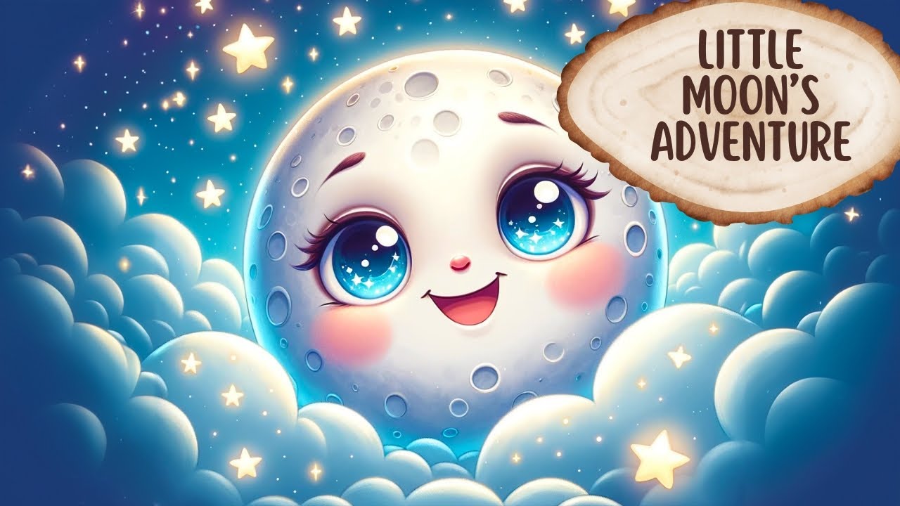 Little Moon's Adventure 🌙 Calming Short Bedtime Story for Toddlers To ...