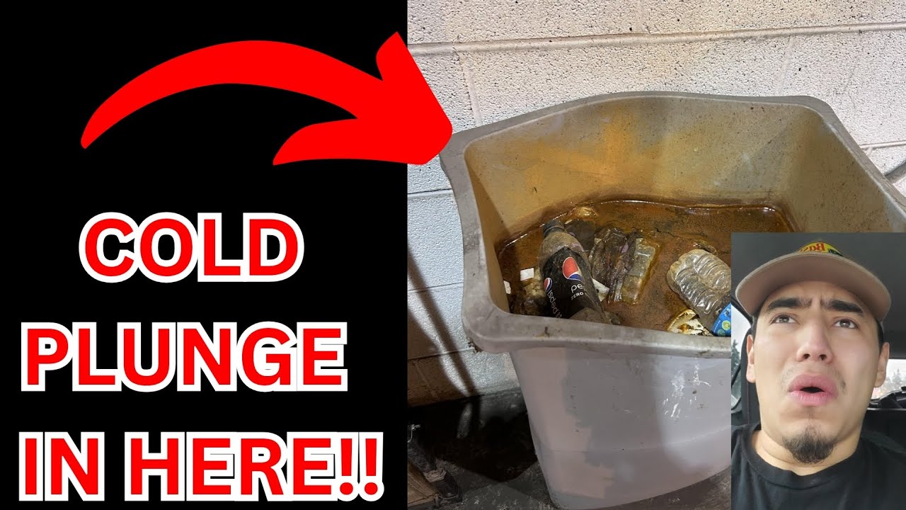 TRASH CAN COLD PLUNGE!!! - YouTube