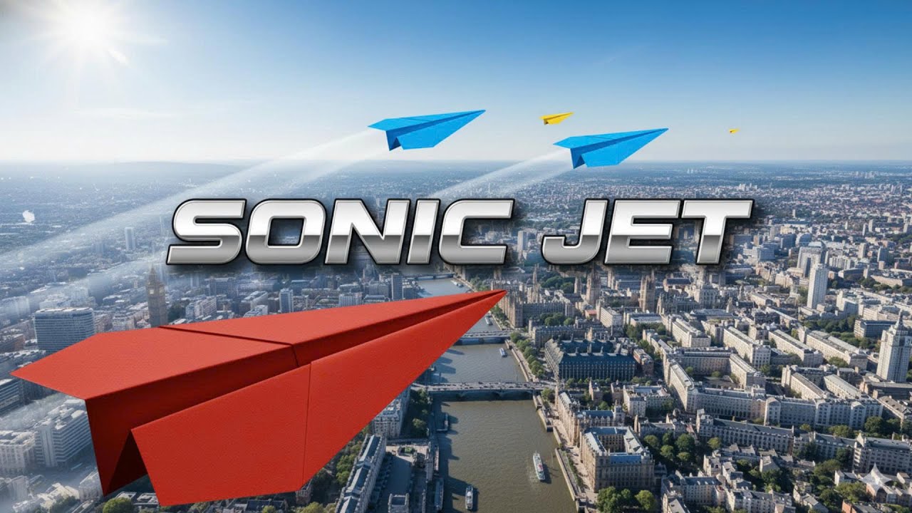 SONIC JET PLANE BEST PAPER AIRPLANE | Easy Paper Airplanes - YouTube