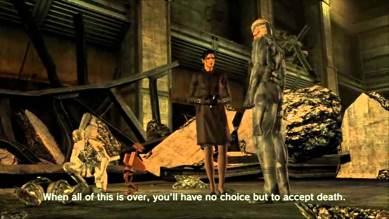 Death of Vamp and Naomi *Metal Gear Solid 4 HD Cutscene* - YouTube