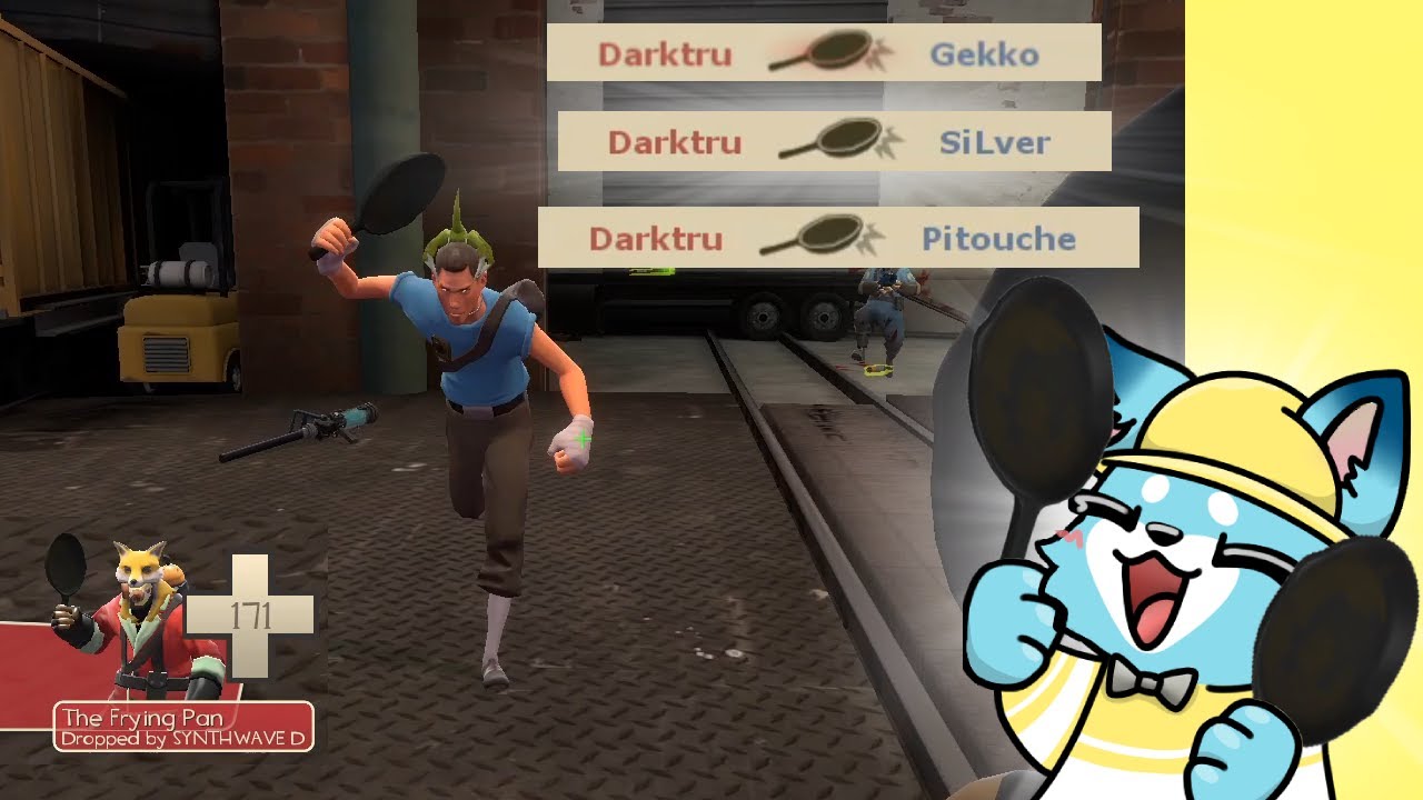 Darktru Slaps people with a FRYING PAN in TF2 for 40 seconds straight ...
