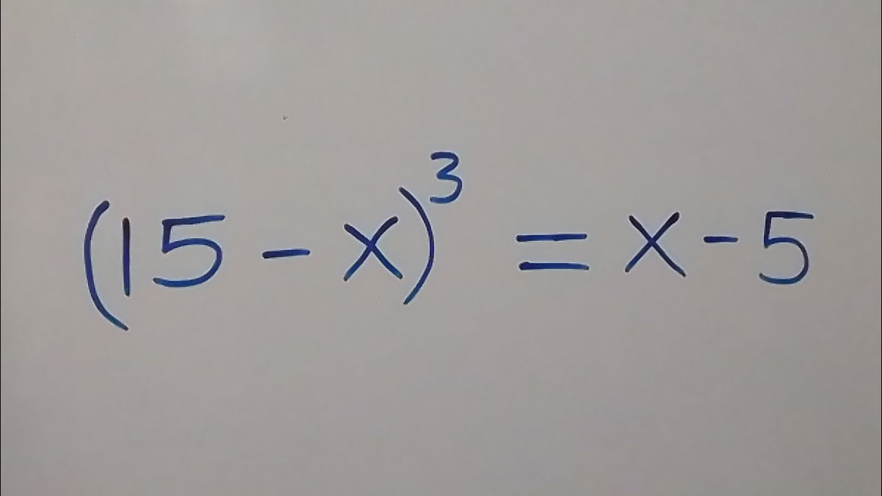 Nice Algebra Math Olympiad Problem | Fully Solved! - YouTube