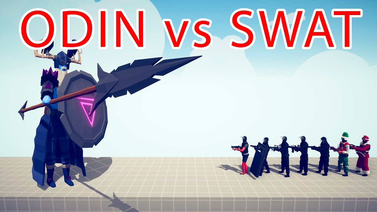 ODIN vs SWAT Team - Totally Accurate Battle Simulator TABS - YouTube