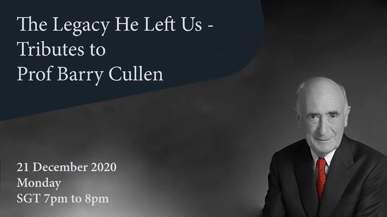 Prof Barry Cullen Memorial - YouTube