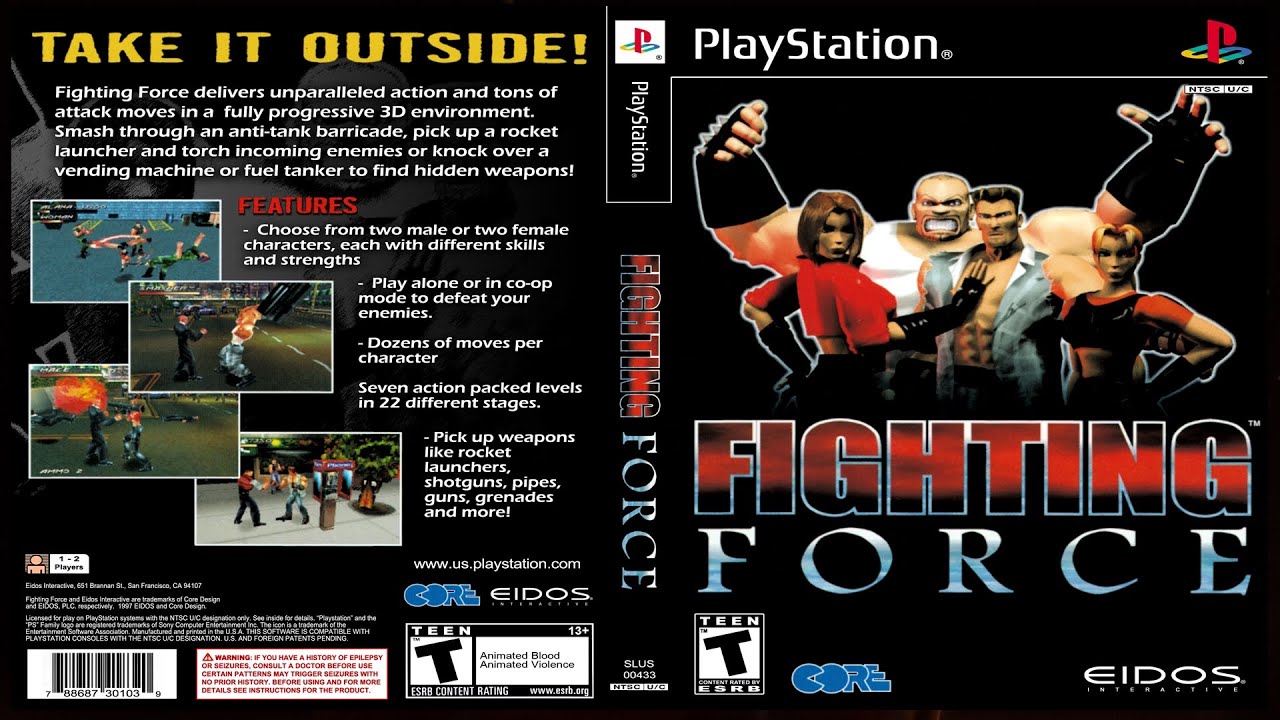 FIGHTING FORCE (Ps1 เกมส์เก่า) | FULLGAME - YouTube
