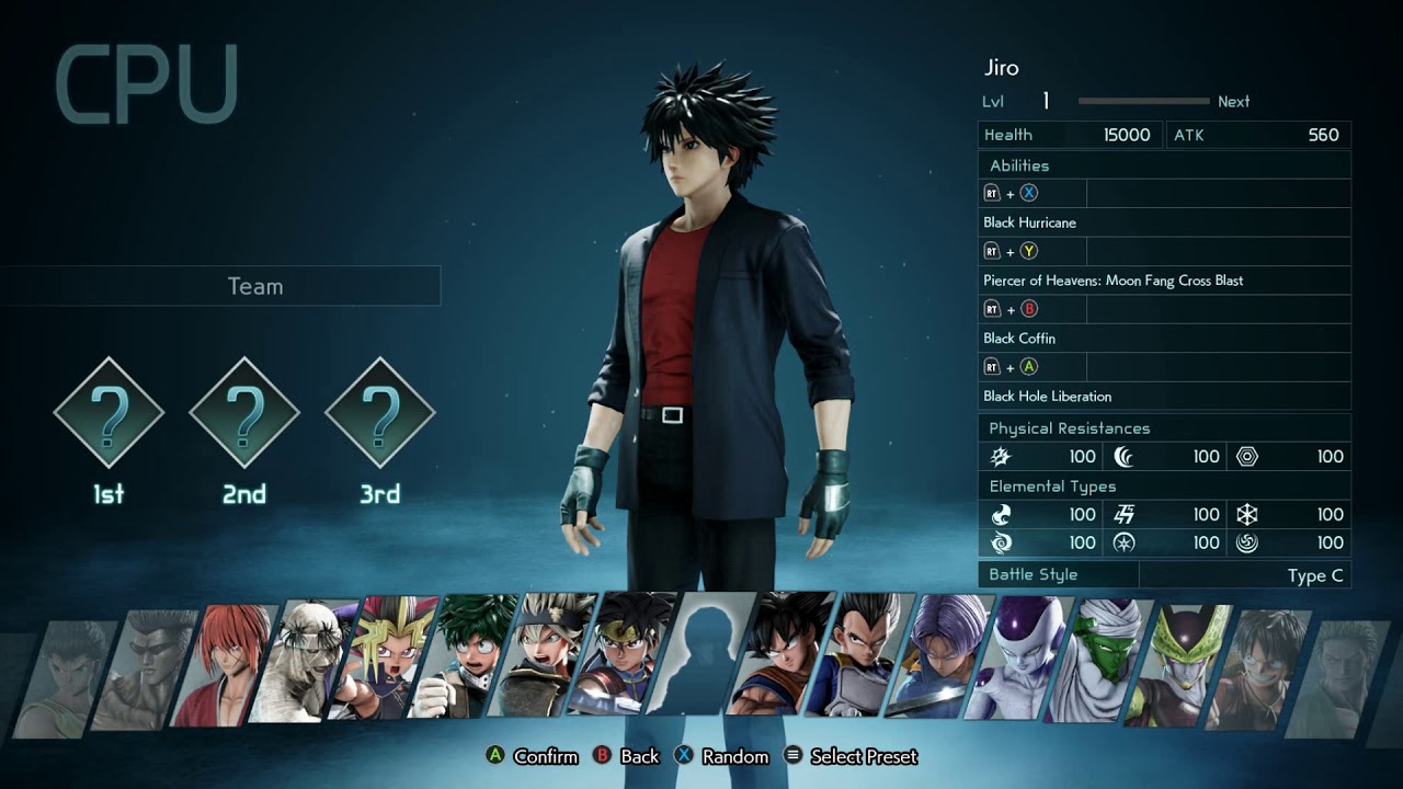 Jump Force - How To Make Jiro (Black Torch) - YouTube