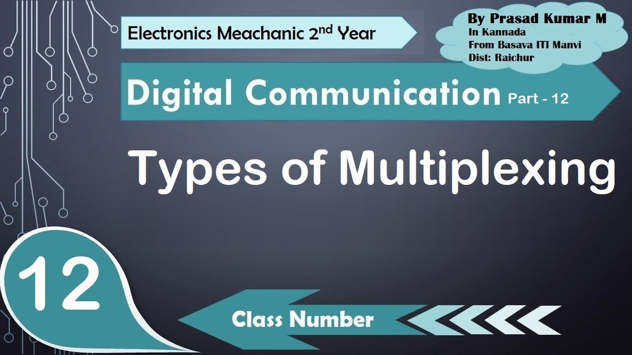 Types of Multiplexing| Digital Communication Part-12| Trade Theory| EM ...