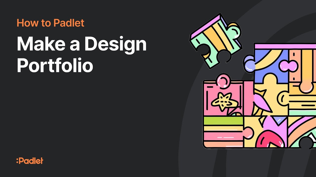 How to make a design portfolio on Padlet - YouTube