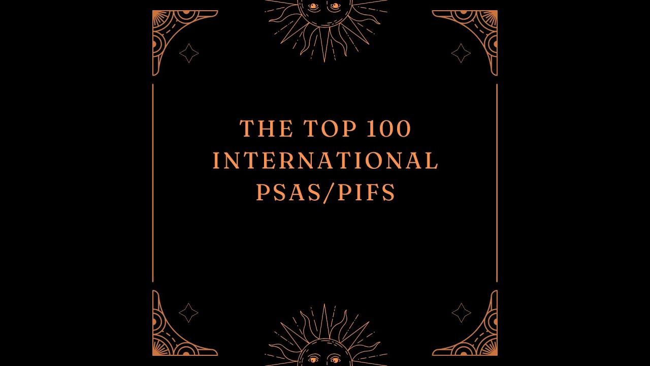 The Top 100 International PSAs/PIFs - YouTube