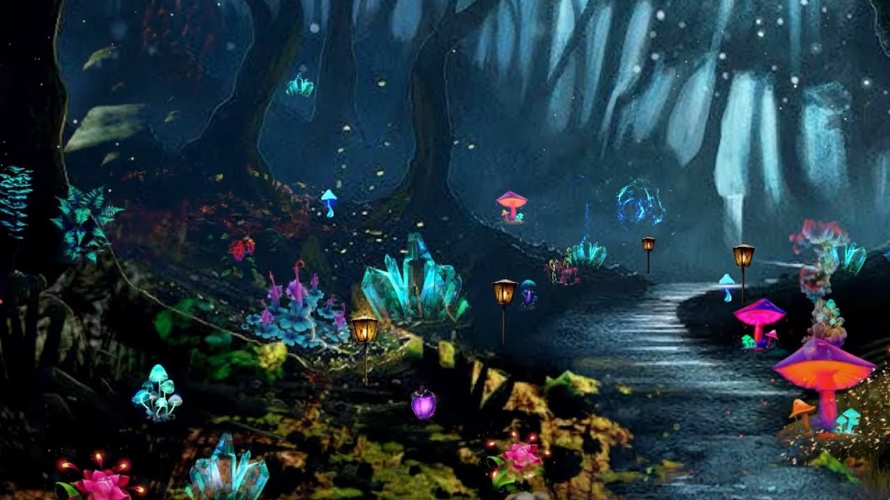 Enchanted Forest - Music & Ambience - Mystical Night Forest - Cozy ...